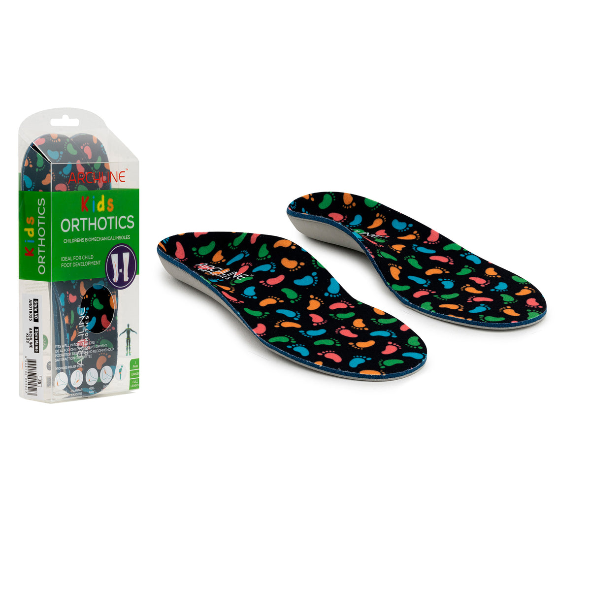 Archline Orthotic Insoles Balance Kids – (Unisex) Flat Feet