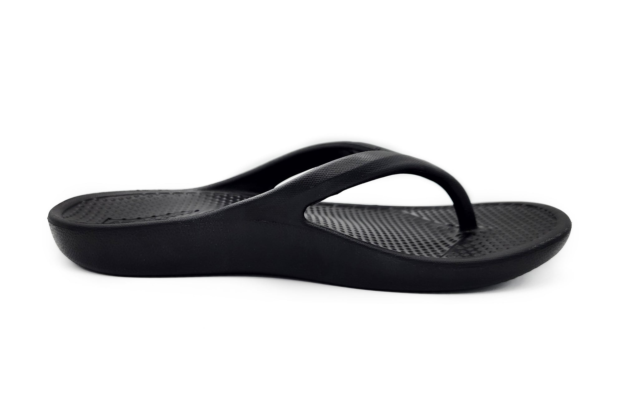 Archline Rebound Orthotic Thongs - Black - Foot Pain Plantar Fasciitis ...