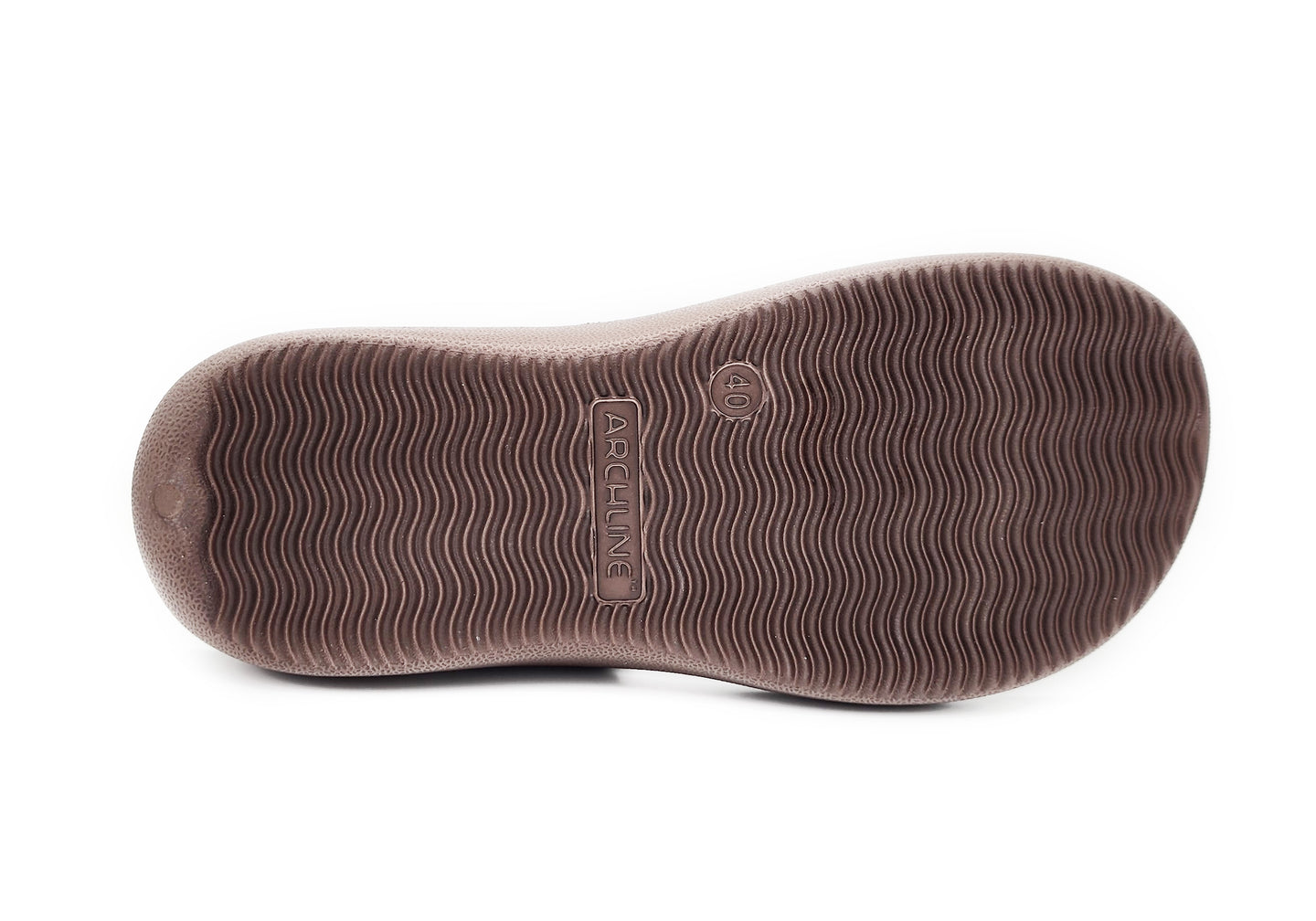 Archline Rebound Orthotic Thongs - Brown - Foot Pain Plantar Fasciitis ...