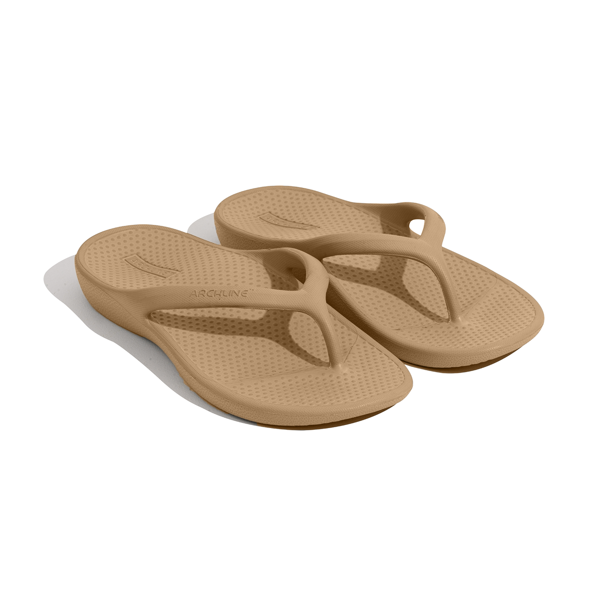 Archline Rebound Orthotic Thongs - Sand - Foot Pain Plantar Fasciitis ...