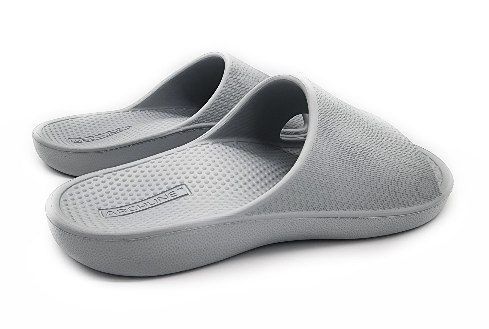 Archline Rebound Orthotic Slides - Stone Grey - Foot Pain Plantar ...