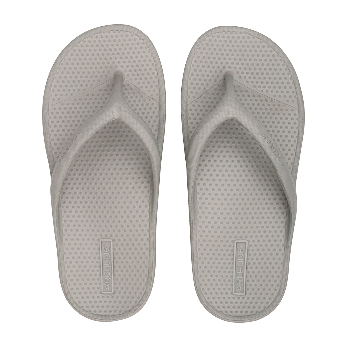 Archline Rebound Orthotic Thongs - Grey - Foot Pain Plantar Fasciitis ...