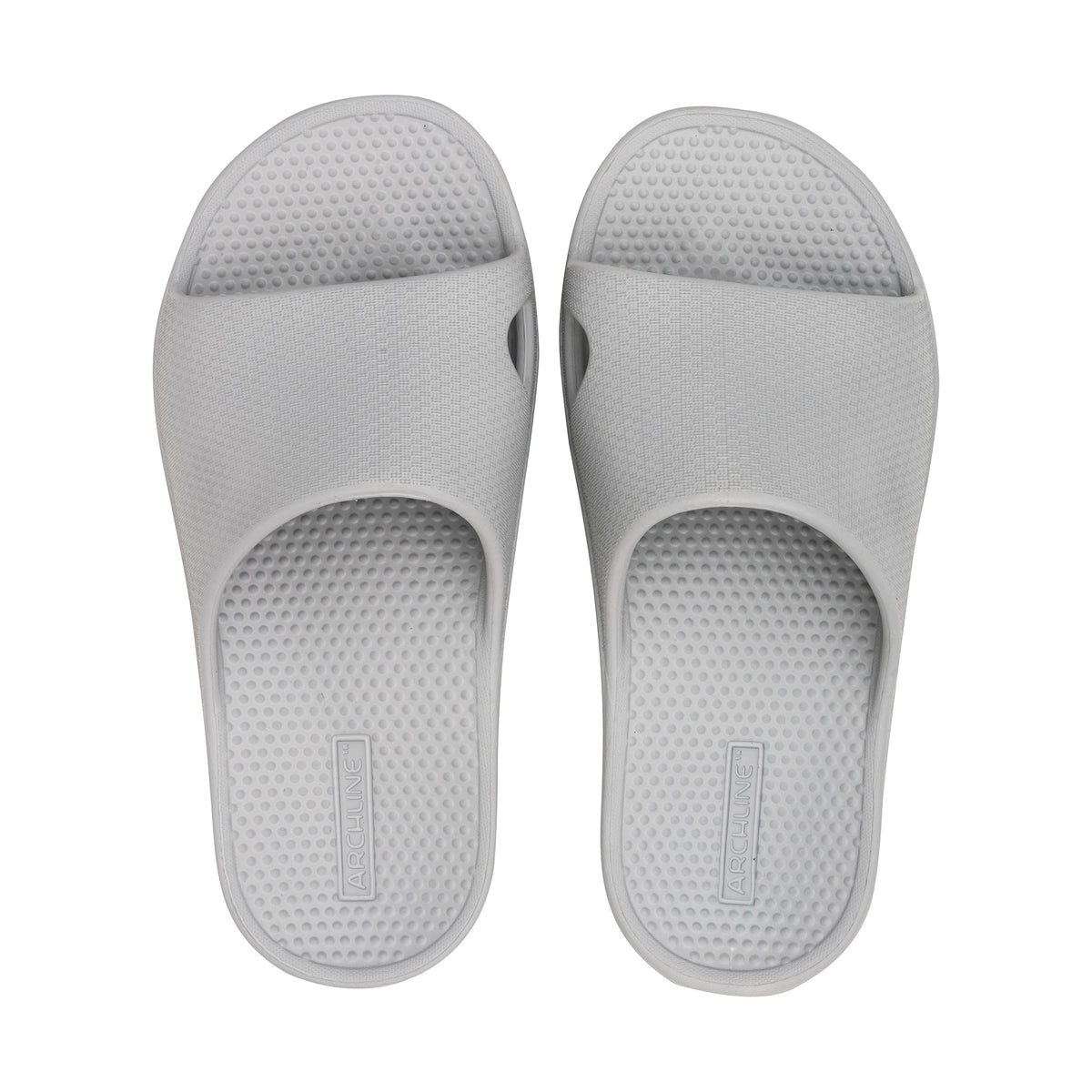 Archline Rebound Orthotic Slides - Stone Grey - Foot Pain Plantar ...