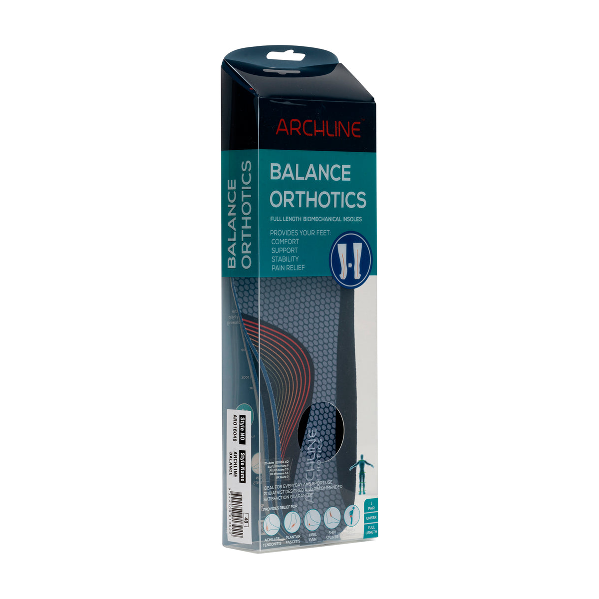 Archline Orthotic Insoles Balance – Full | Plantar Fasciitis Foot Pain ...