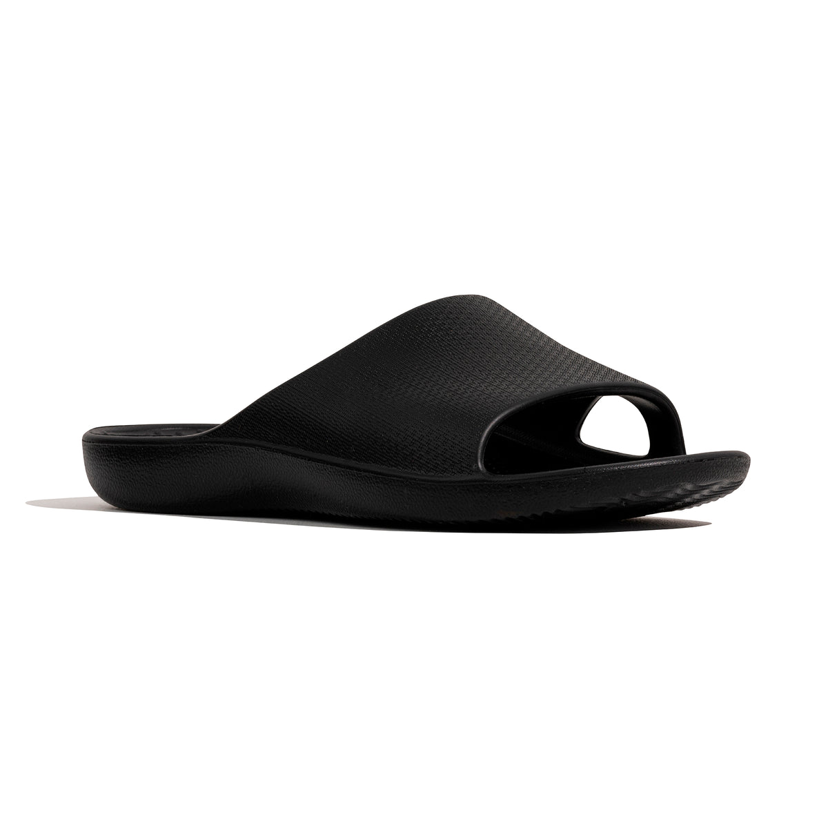 Archline Rebound Orthotic Slides - Black - Foot Pain Plantar Fasciitis ...
