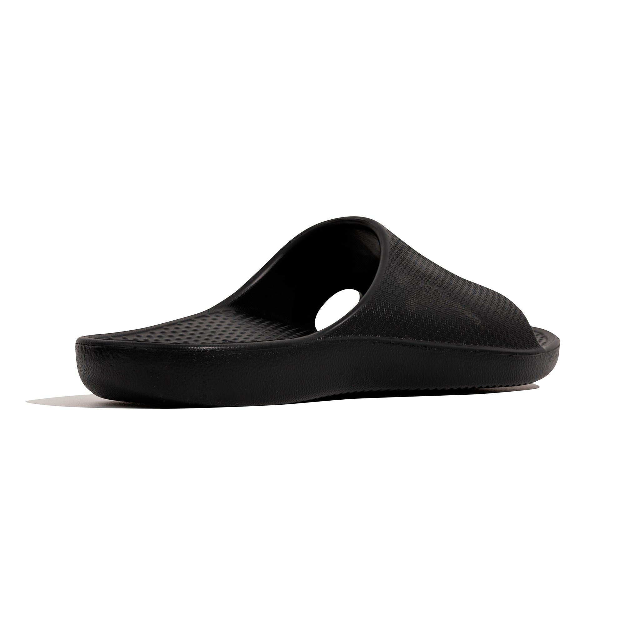 Archline Rebound Orthotic Slides - Black - Foot Pain Plantar Fasciitis ...