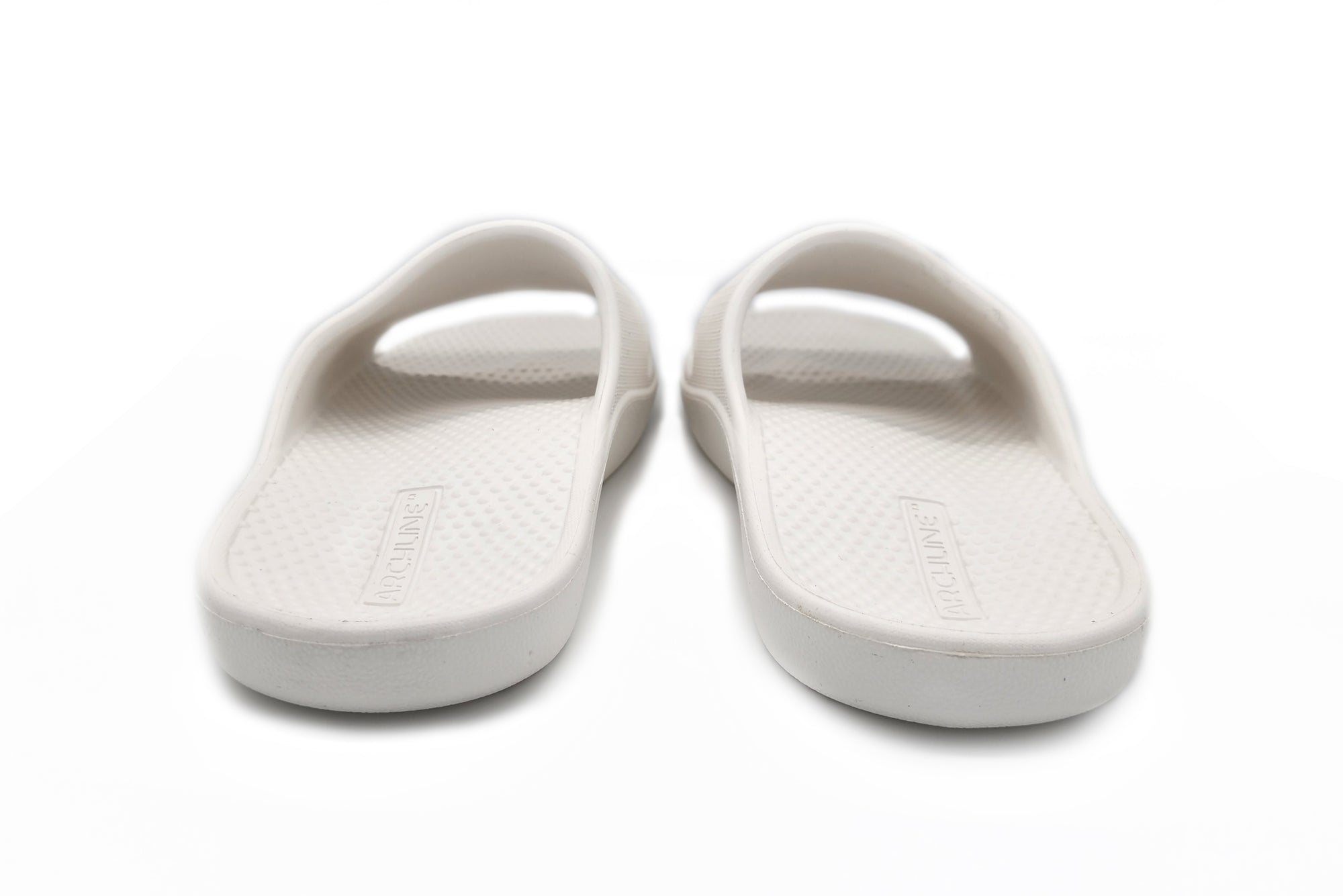 Archline Rebound Orthotic Slides - White - Foot Pain Plantar Fasciitis ...