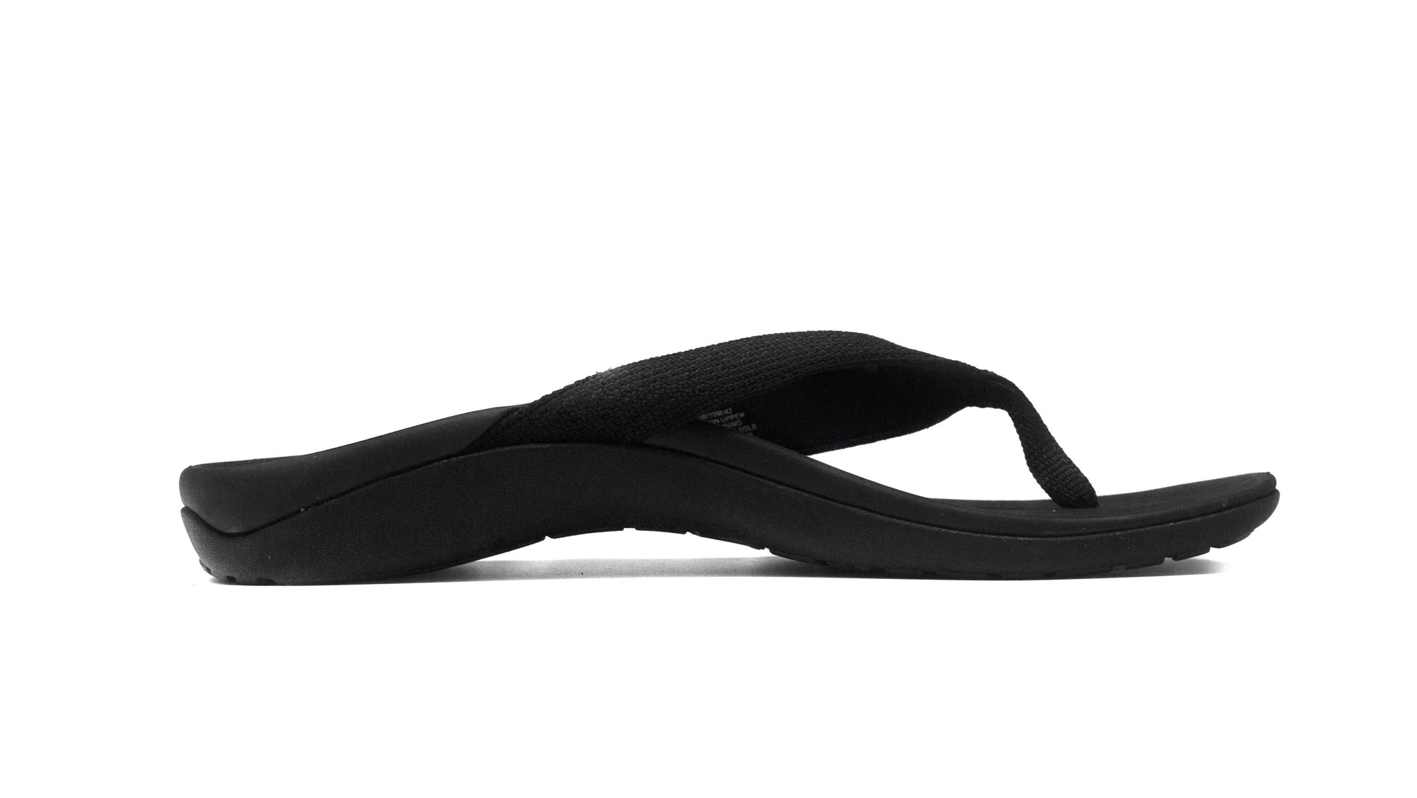 Axign Premium Orthotic Thongs – Black – Archline Footcare