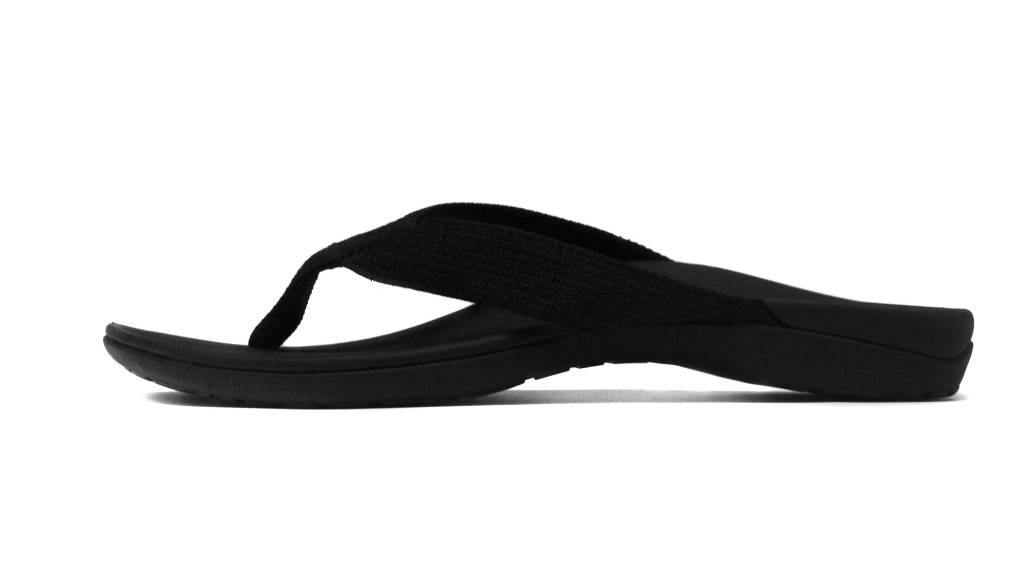 Axign Premium Orthotic Thongs – Black – Archline Footcare