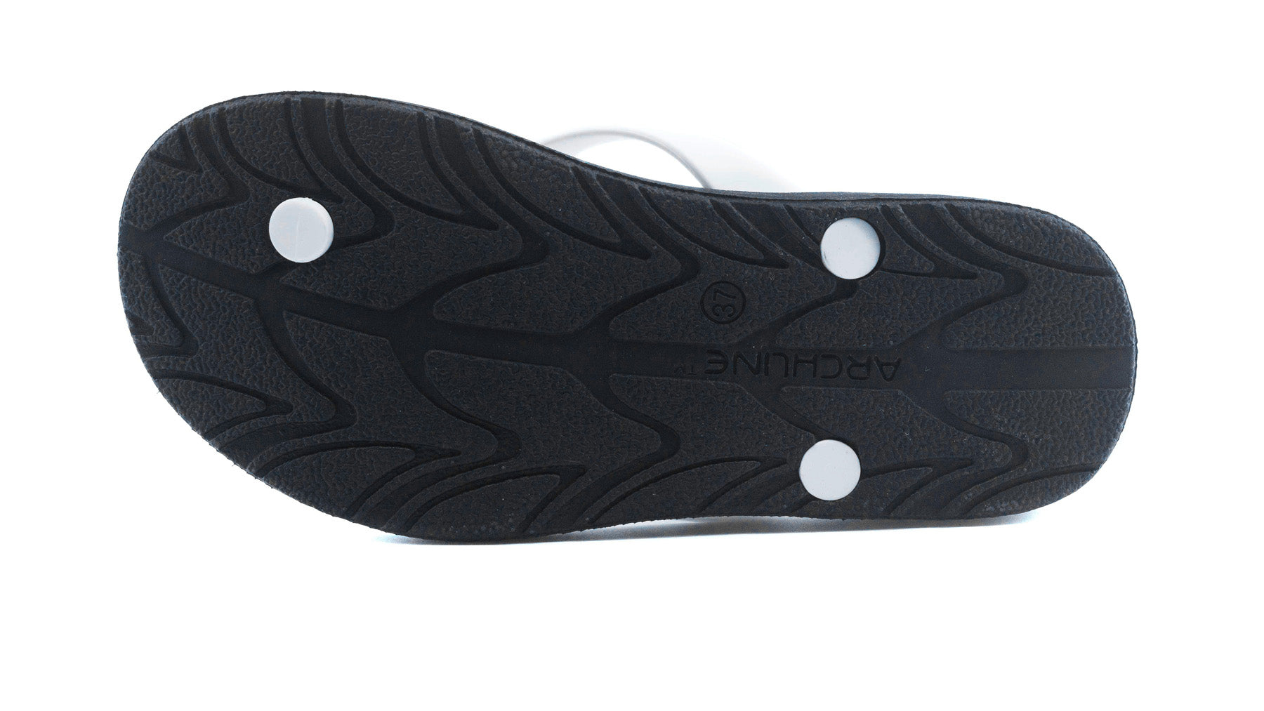 Archline Balance Orthotic Thongs - Black/White